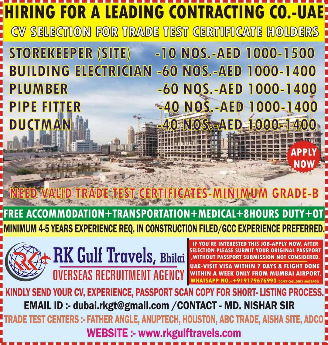 Hiring for UAE — jobs in UAE